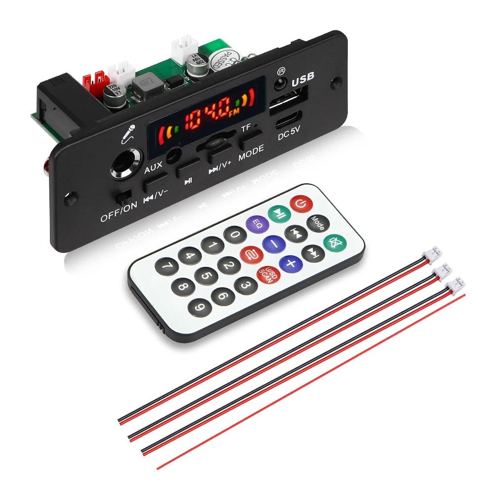 Bluetooth mp3 kit Amplifier karaoke Decoder Board 5V for music speaker ...