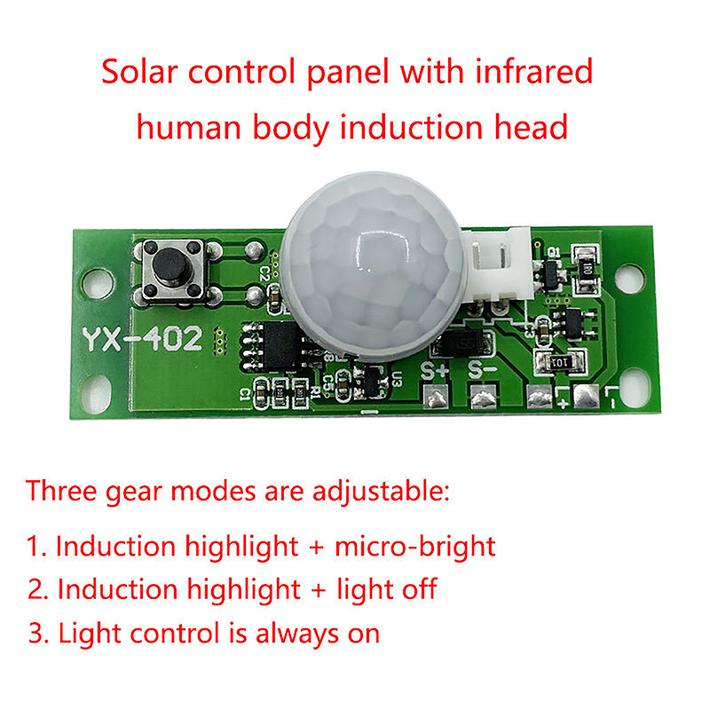 1Pc 3.7V DIY Solar Lamp Board Control Sensor Night Light Module ...