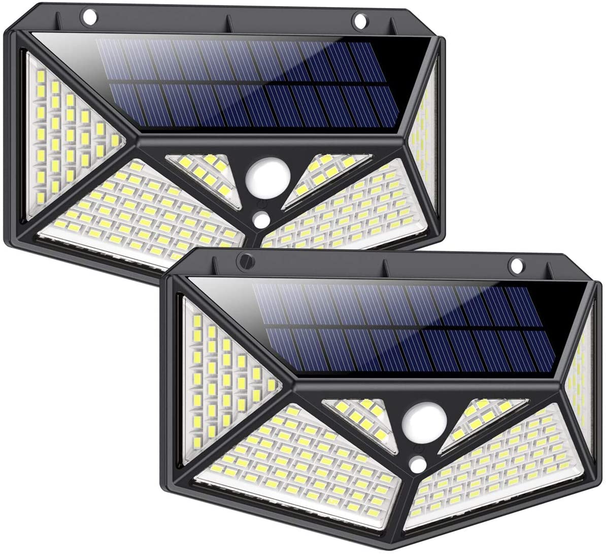 Outdoor 100 LED Solar Power Wall Light Motion Sensor Waterproof Lamp ...