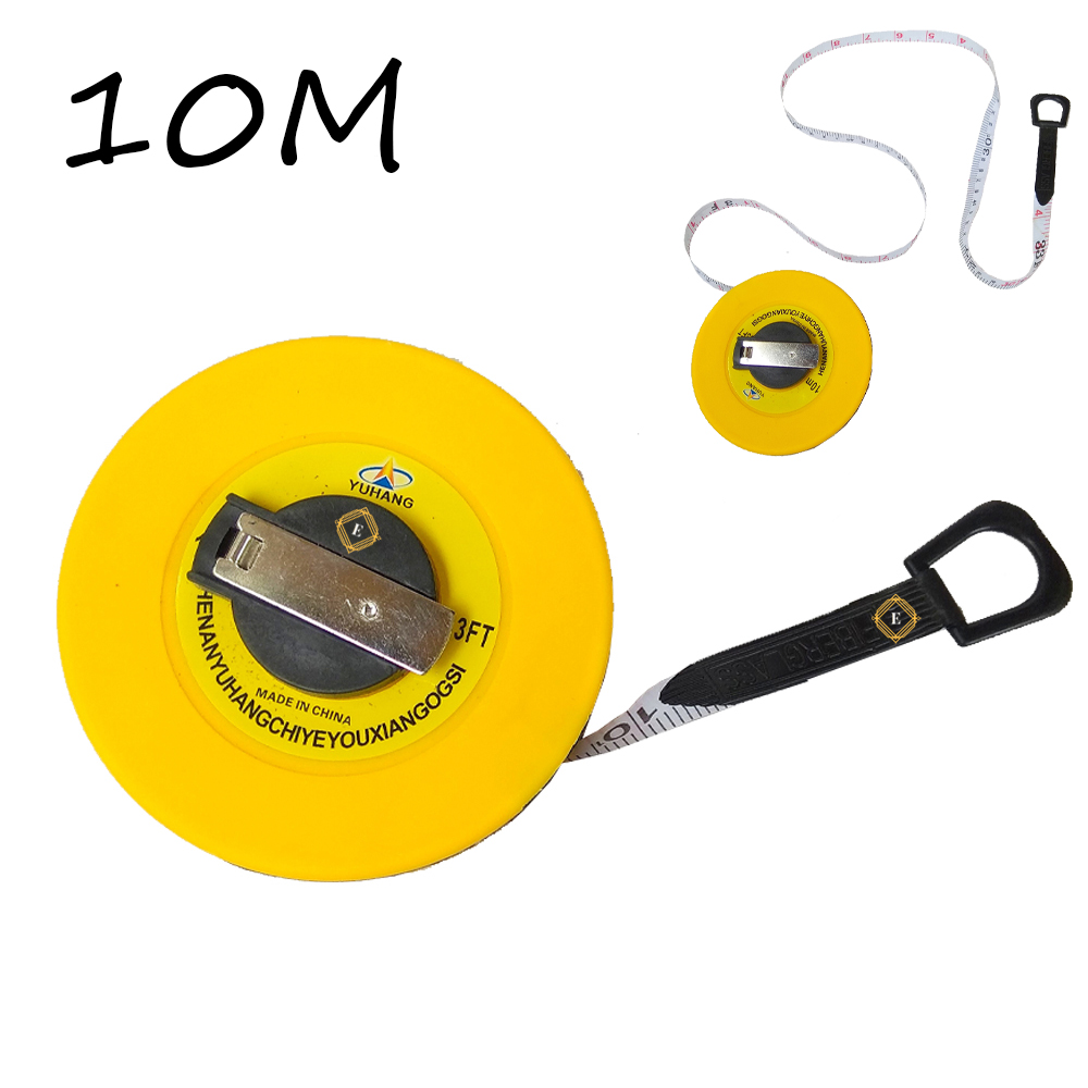 10M Fibreglass Measuring Ruler Meters Long Tape Measure Tools ...