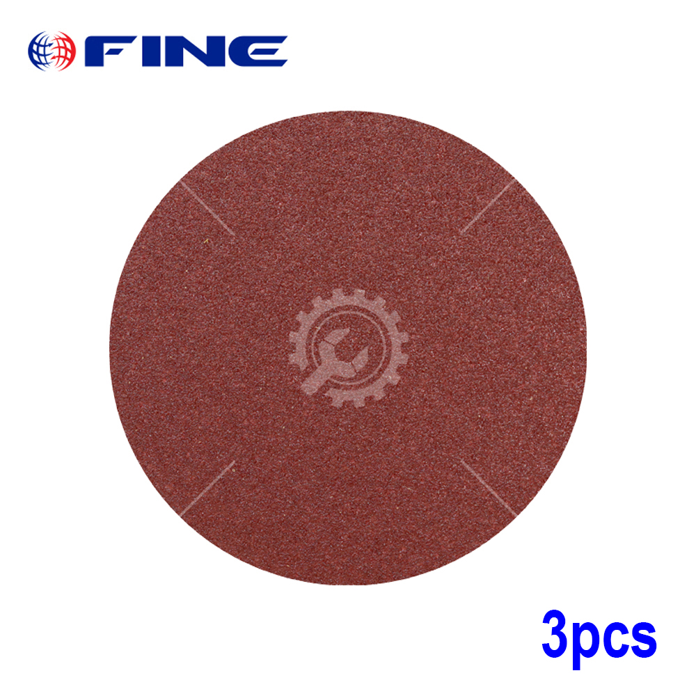 3pcs 4" (100mm) Fine Velcro Paper - Sanding Disc - Grits: 40# to 120 ...