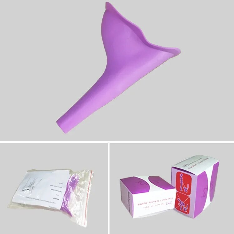 【Footprint】 Portable Emergency Women's Urinal Bags Outdoor Stand Up Pee ...