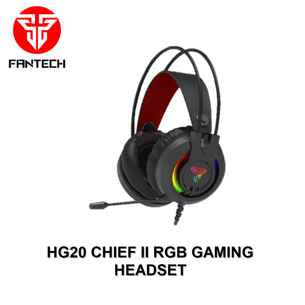 Fantech HG20 Chief II Gaming 3.5 MM Wired Red Led Budget Computer ...