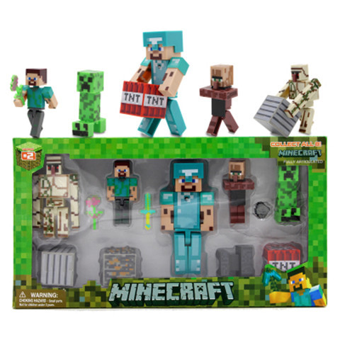 Compatible with Lego Minecraft Toy Doll Building Blocks Creeper Zombie ...