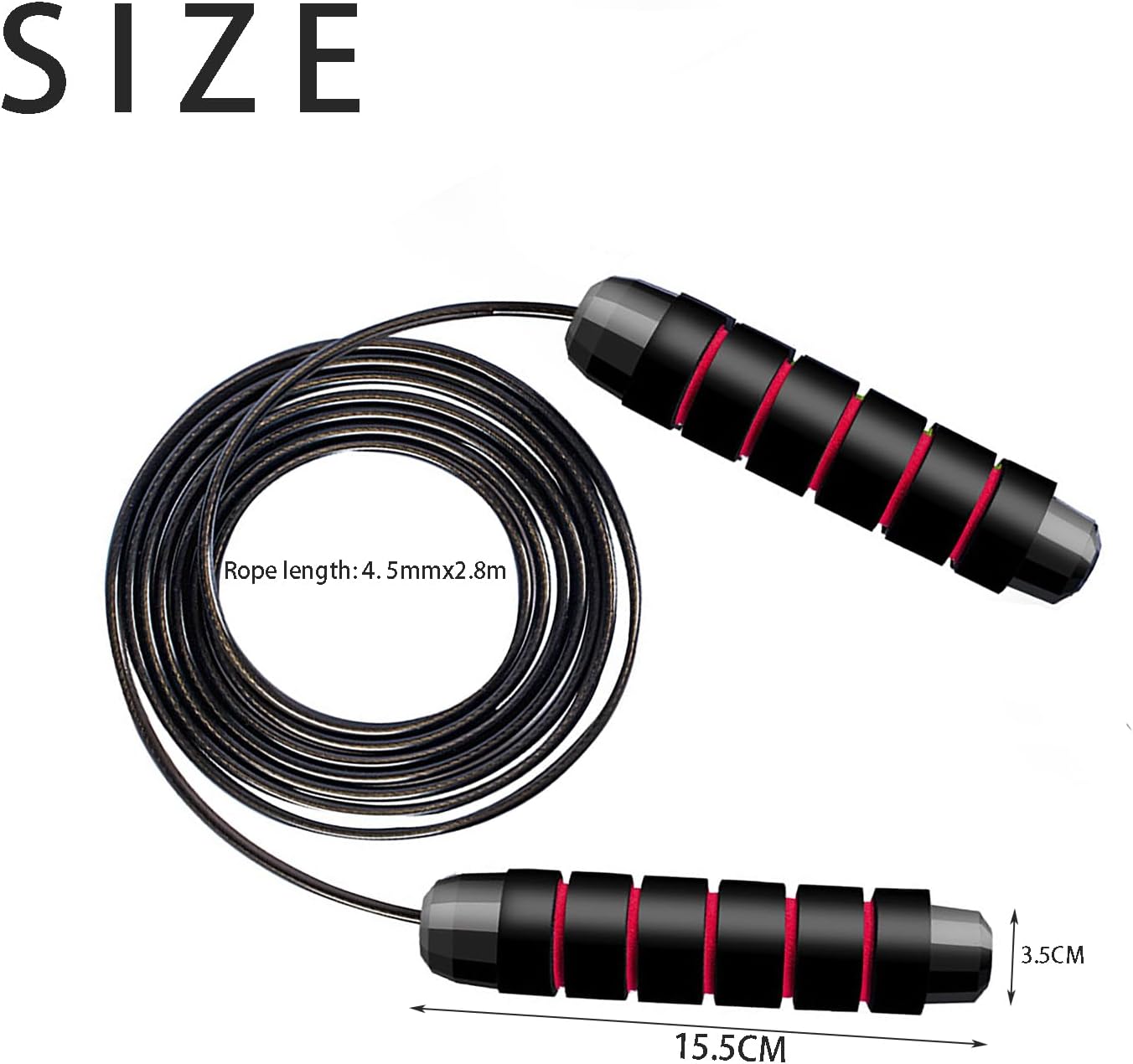 Skipping Rope, Jumping Rope, Weighted Skipping Rope with Non-slip ...
