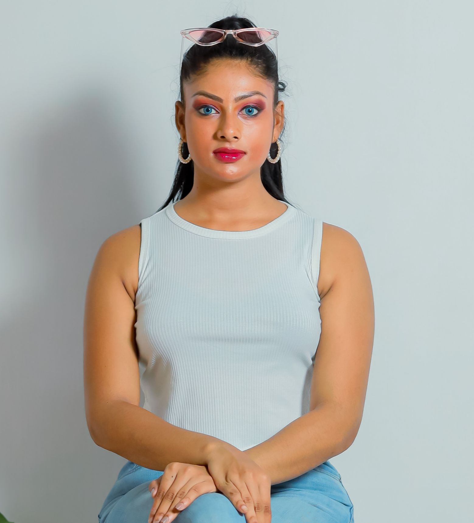 Zero Rib Comfort U Cut Crop Top White Darazlk