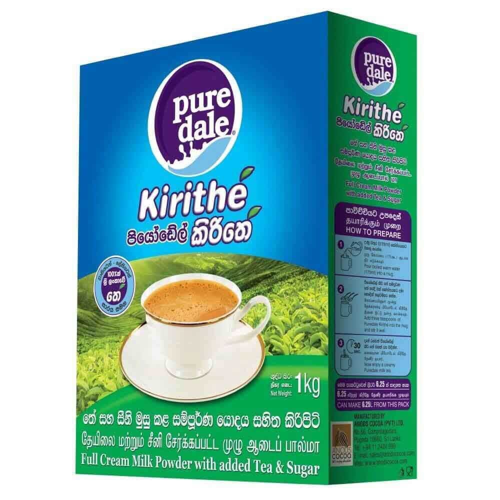 Pure Dale Kirithe (Full Cream Milk Powder With Added Tea & Sugar) 1Kg ...