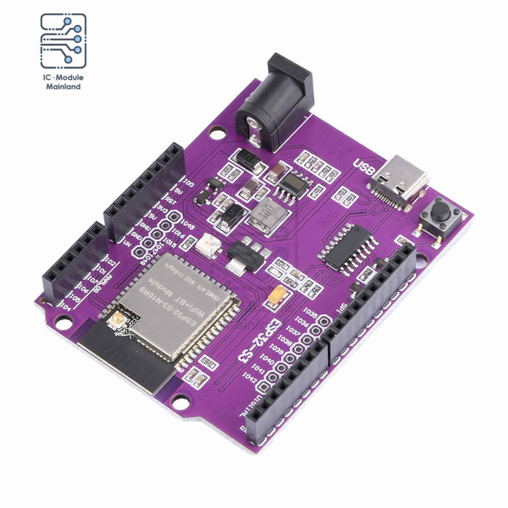 Esp32-S3 Uno Development Board On-Board Wroom-1-N8r2/n16r8 Module Compatible Devkitc-1 Type-C ...