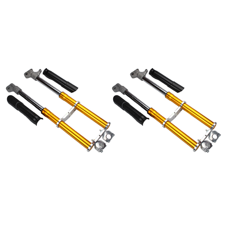 HYQZLTCA 2X 2 Stroke 49CC Motorcycle Front Fork Shocker for Mini Triple ...