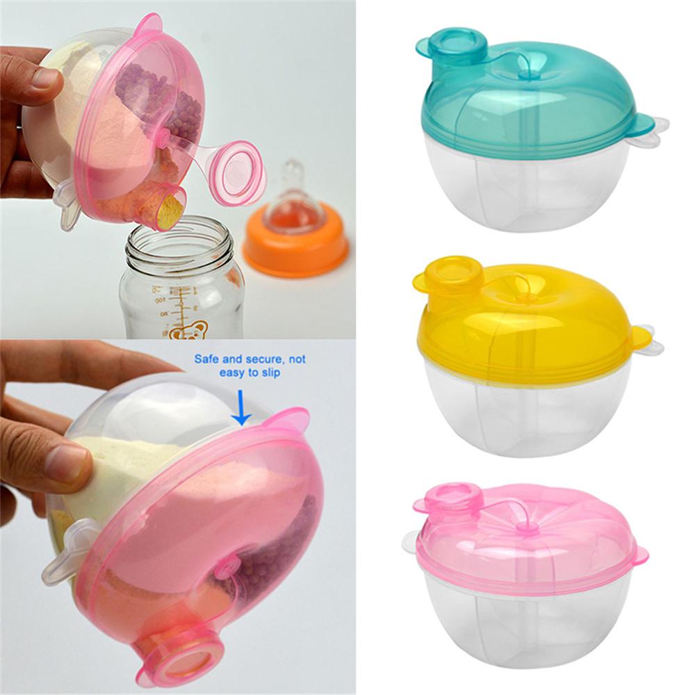 Baby Milk Powder Dispenser 3 Section Food Container Storage For Outdoor ...