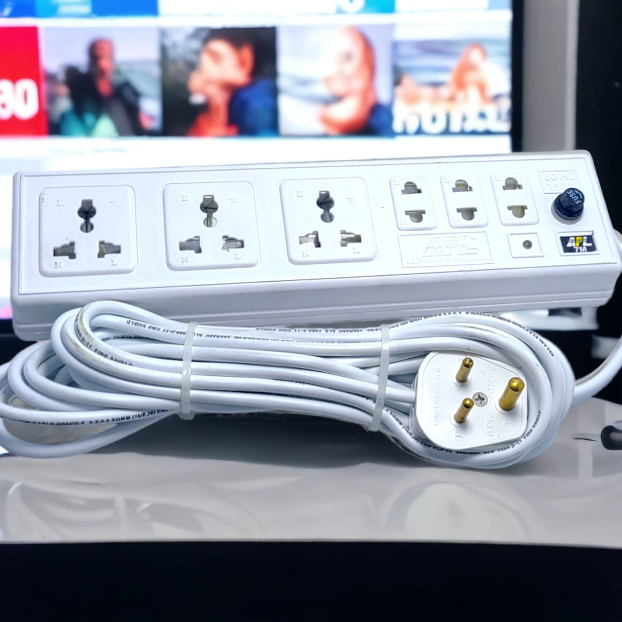 High QExtension Wire cord 2 to 10m Multi Plug wire Code (5A)/wire 1200w ...