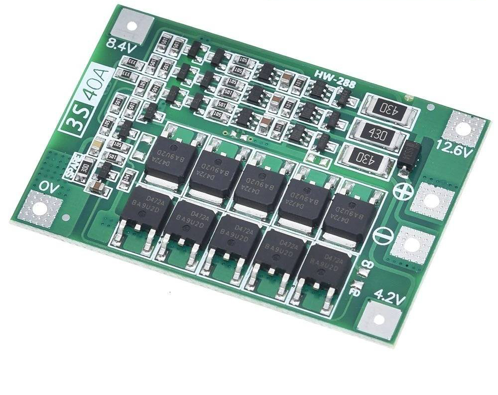 3S 40A BMS Balanced Version Battery Management System 3S 12V 18650 ...
