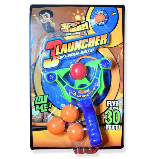 Launcher with 3 Soft Foam Balls - Flies over 30 Feet | Daraz.lk