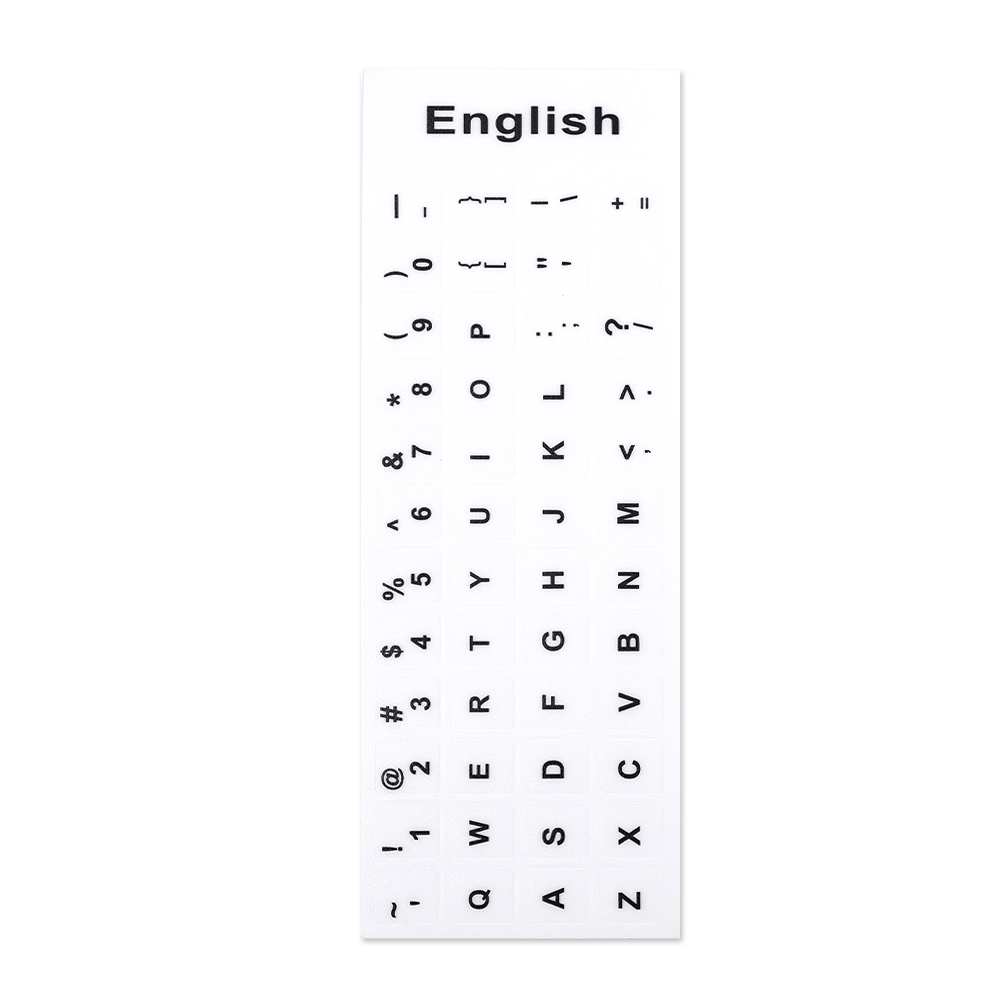 English Russian Luminous Keyboard Stickers Letter Alphabet Layout ...