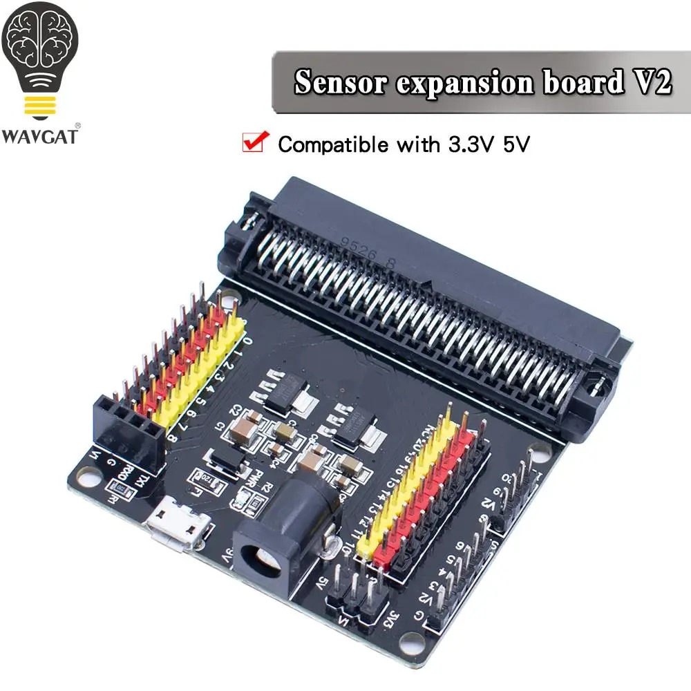 WAVGAT New Sensor Expansion Board Shield V2 for BBC Micro Bit diy ... WAVGAT New Sensor Expansion Board Shield V2 for BBC Micro Bit diy ...