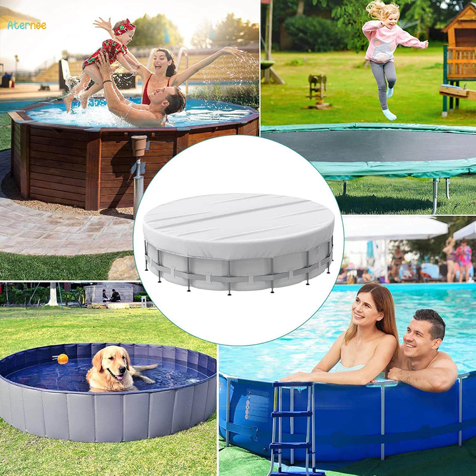 Sand Pond Cover Tarp Swimming Pool Lid for Bubble Massage Indoor ...