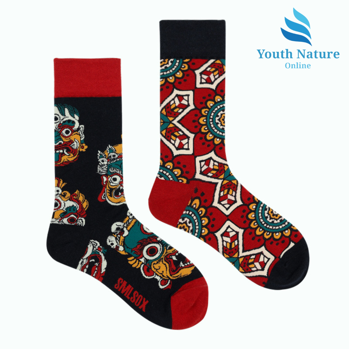YN | AB Unisex Hipster Socks 1 Pair / Korean Japanese Cute Colorful ...