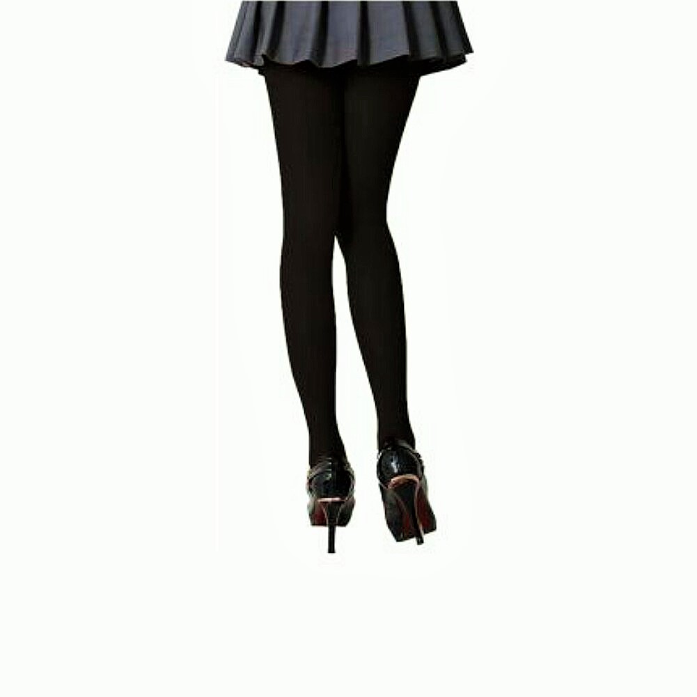 Women & Girl's Full Length High Waist Pantyhose Stockings Black / Beige ...