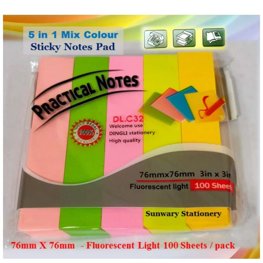 Sticky Notes Strips 3x3 500 Pcs Pack | Daraz.lk