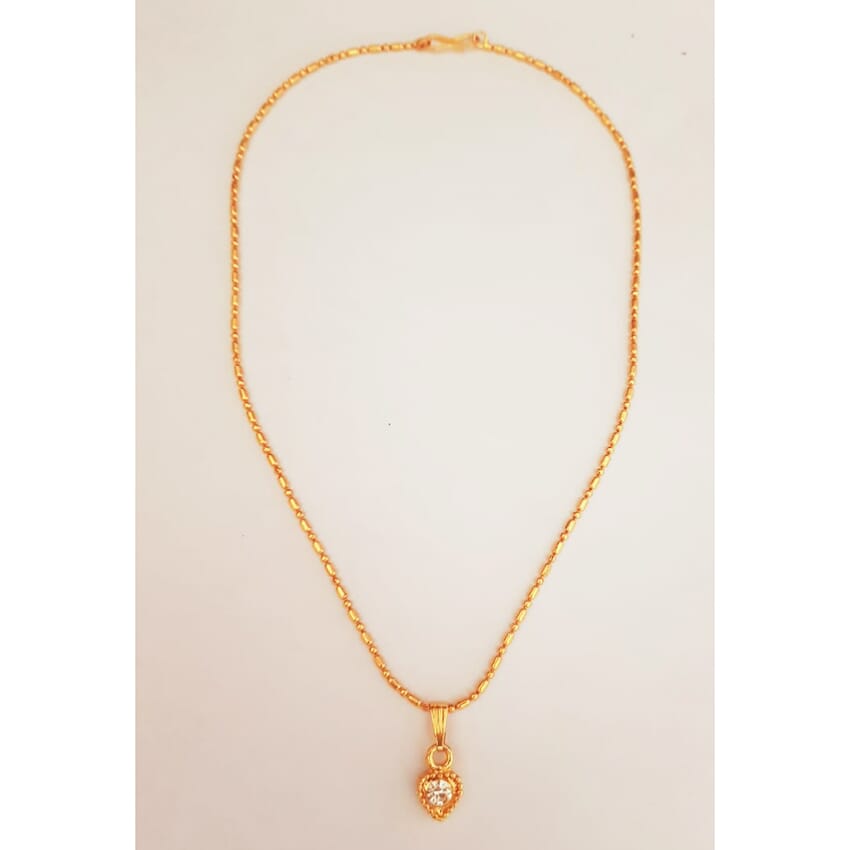 Gold Plated Chain With Panton | Daraz.lk