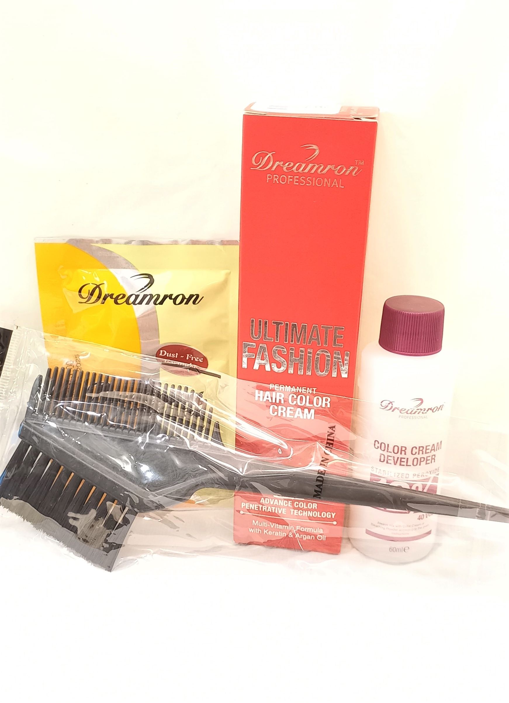 Dreamron Hair Color Kit ( Dreamron Fashion Hair Color 60Ml+ Bleaching ...