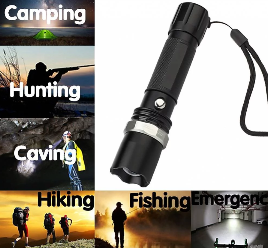 Swat Rechargeable Multifunction Flashlight, Torch | Daraz.lk