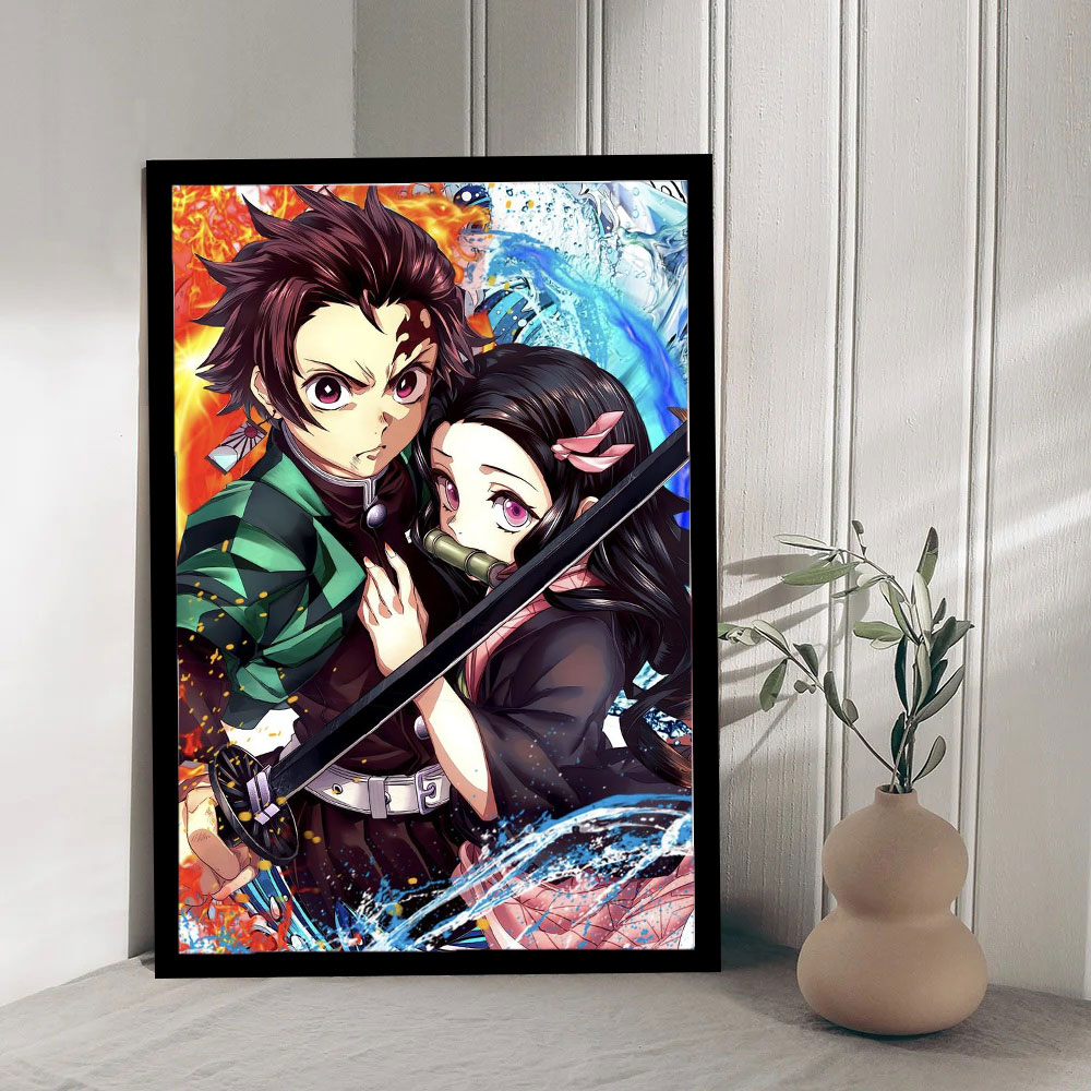 A4 Sized Poster Demon Slayer Japanese Anime Manga Wall Posters PVC ...