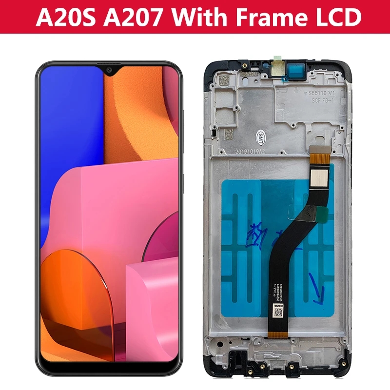 LCD With Frame For Samsung Galaxy A20S A207 A207F A207M Display Touch ...