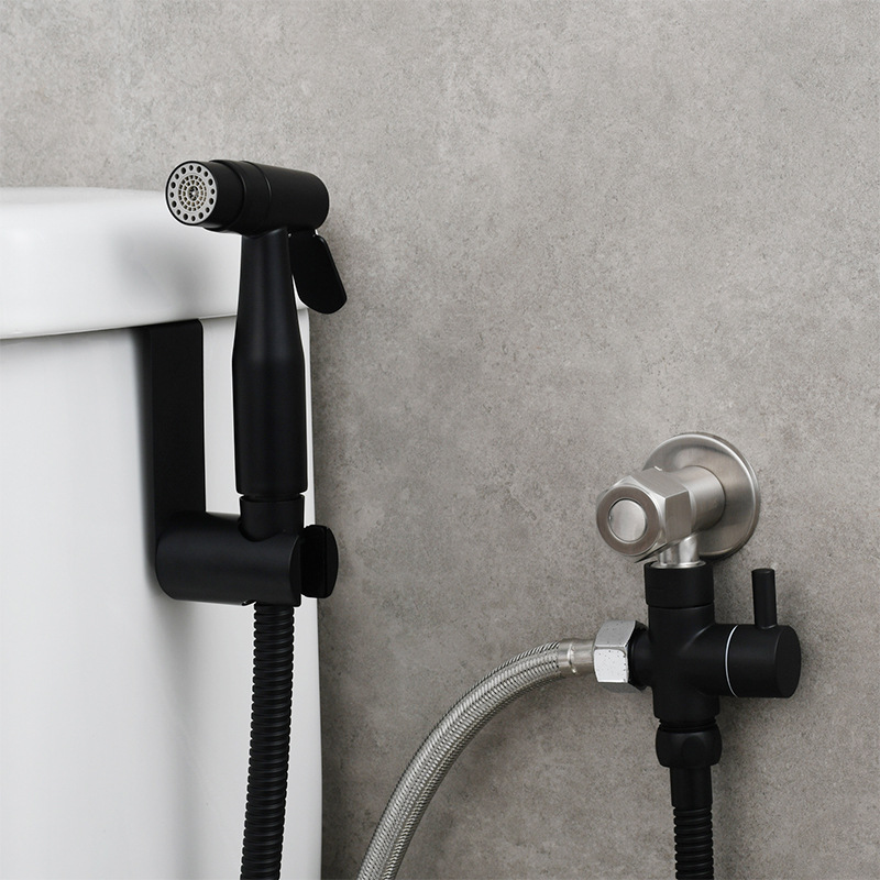 Black Dual-Function Supercharged Health Faucet Nozzle Set One-Switch ...