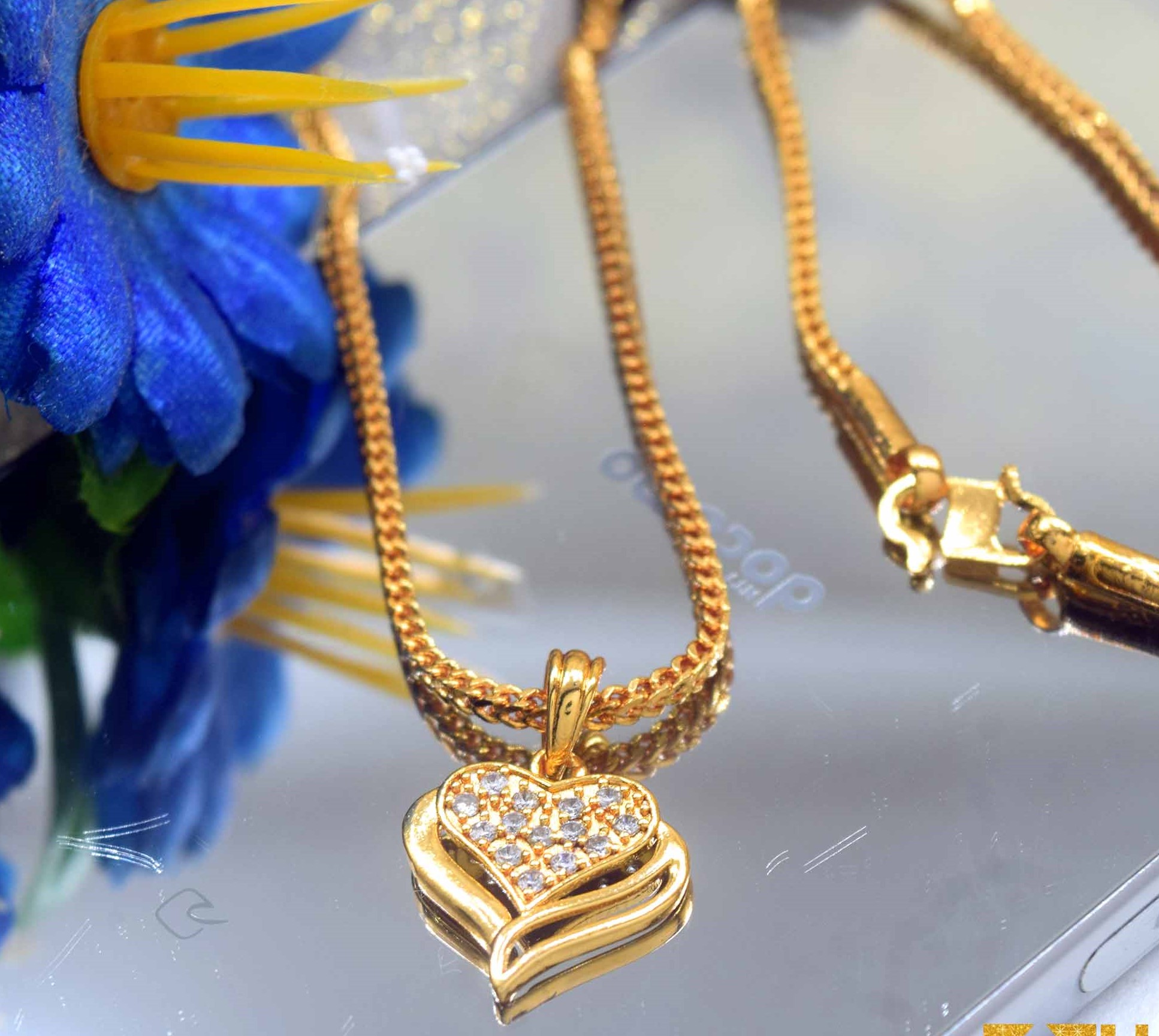 BOOM Gold Plated Guaranteed 2.5MM New Trend Stylish Singapore square ...