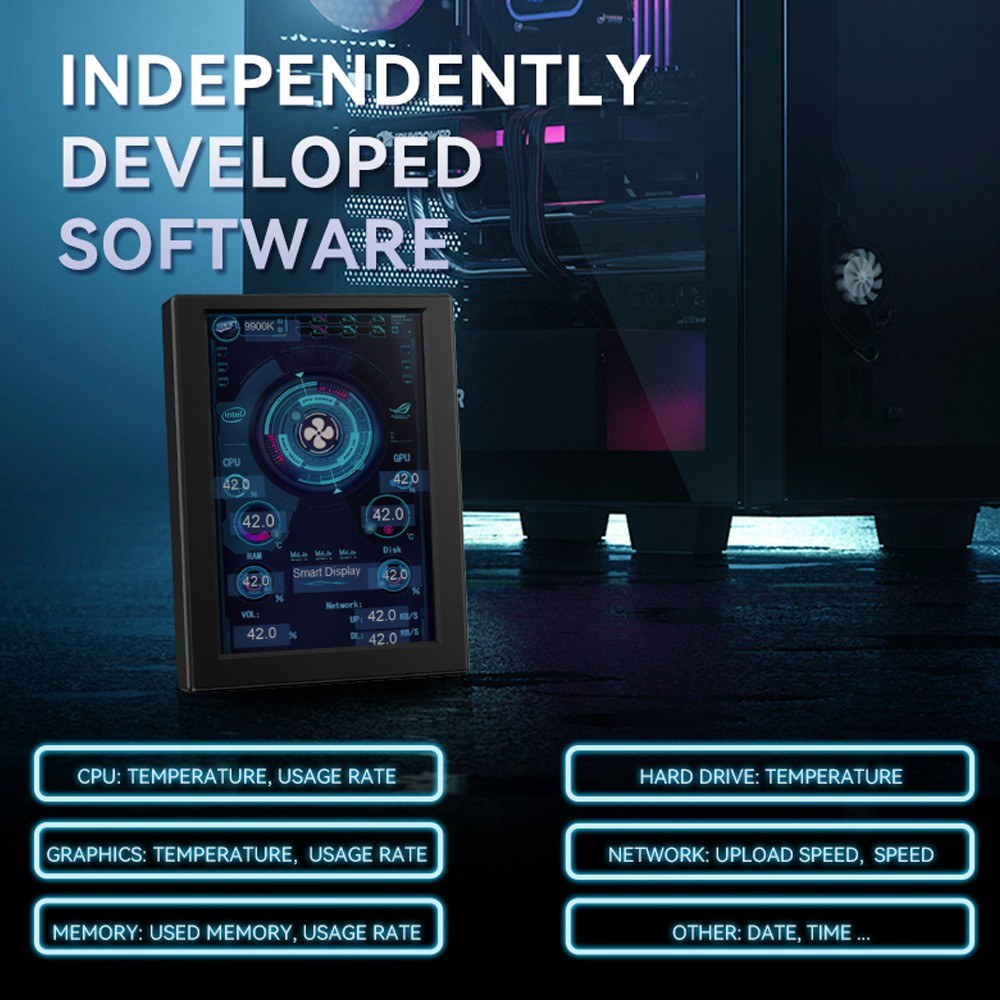 3.5-inch IPS monitor computer monitor CPU - black | Daraz.lk