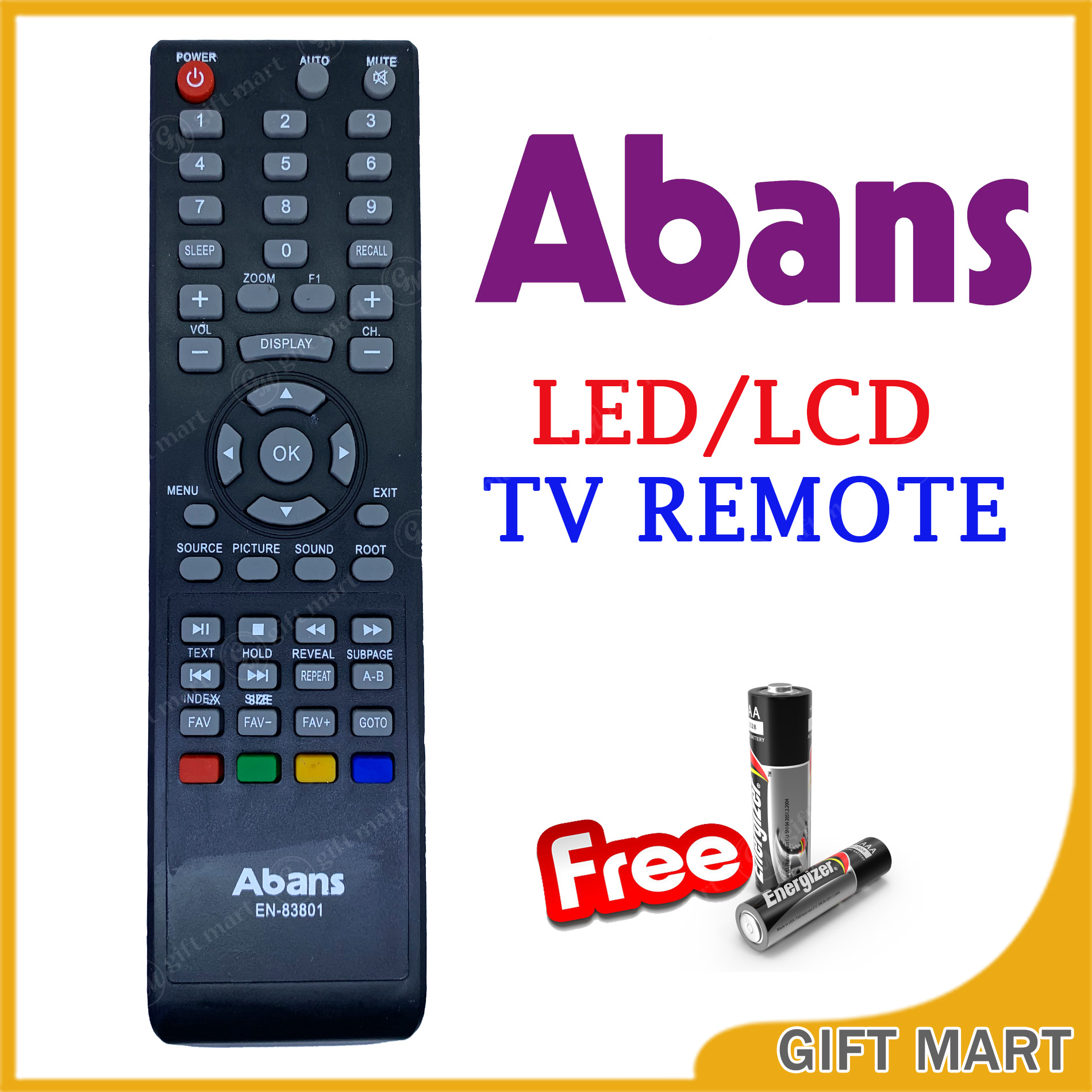 Abans Hisense LED Tv Remote Controller & Free Batteries | Daraz.lk