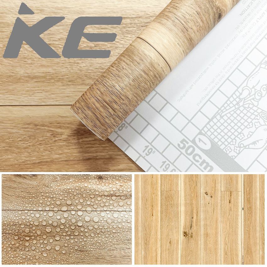 【IKE】High-grade Thickened Wood Grain Stickers Waterproof Wallpaper Self ...