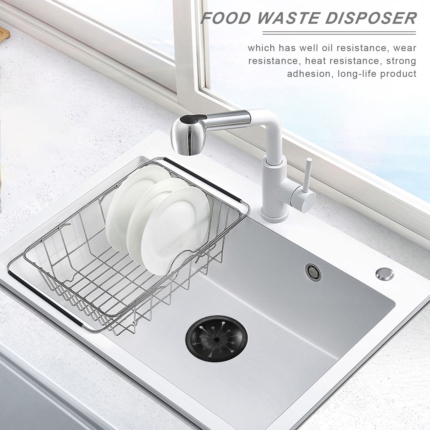 Food Waste Disposer Accessories Multi-Function Drain Plugs Splash ...