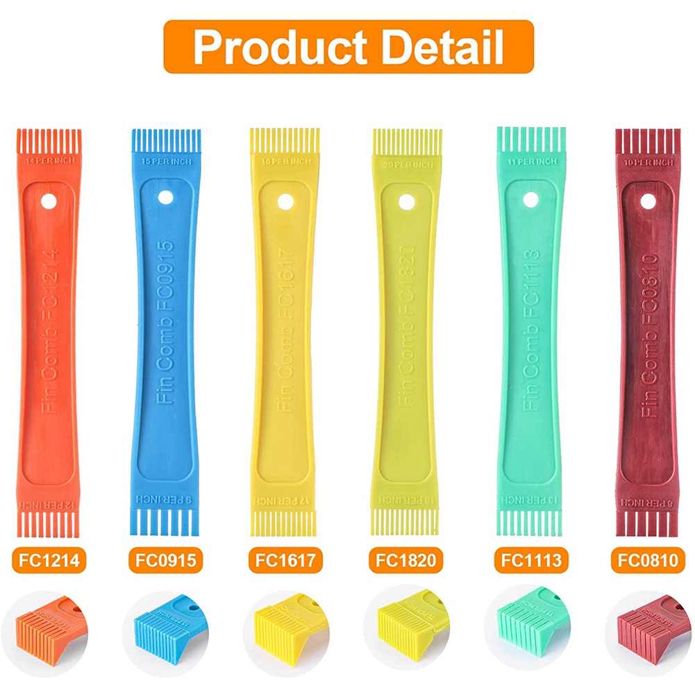 FCR6 Ring Fin Comb Set, Air Conditioner Fin Comb Straighten Evaporator ...