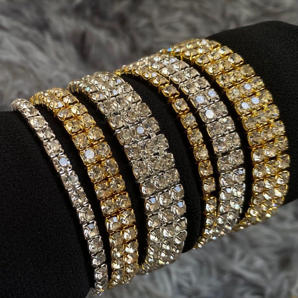 Stone one line Elastable bracelet | Daraz.lk