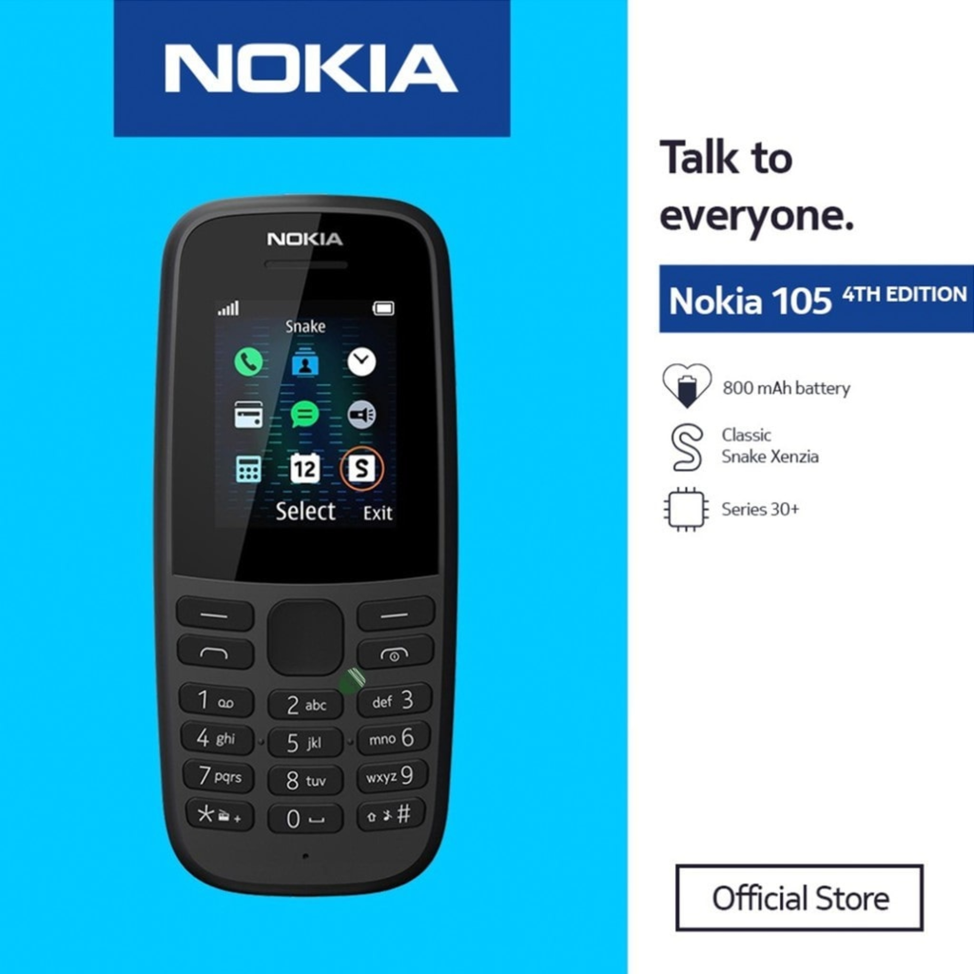 NOKIA 105 (DUAL SIM) 4th Edition With 1 Year Warranty By Nokia | Daraz.lk
