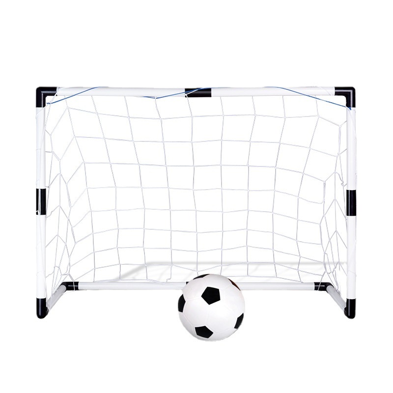 Indoor Mini Folding Football Soccer Ball Goal Post Net Set+Pump Kids ...