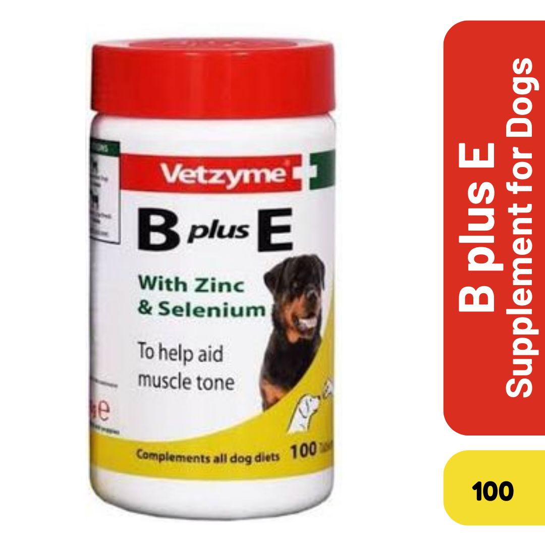 Vetzyme Dog Vitamins & Supplement (B Plus E With Zinc & Selenium 100Tablets) | Daraz.lk