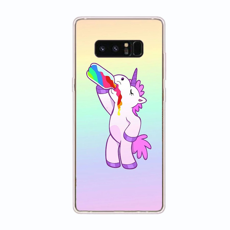 74 Unicorn On Rainbow Jetpack Soft Silicone Tpu Cover phone Case for ...