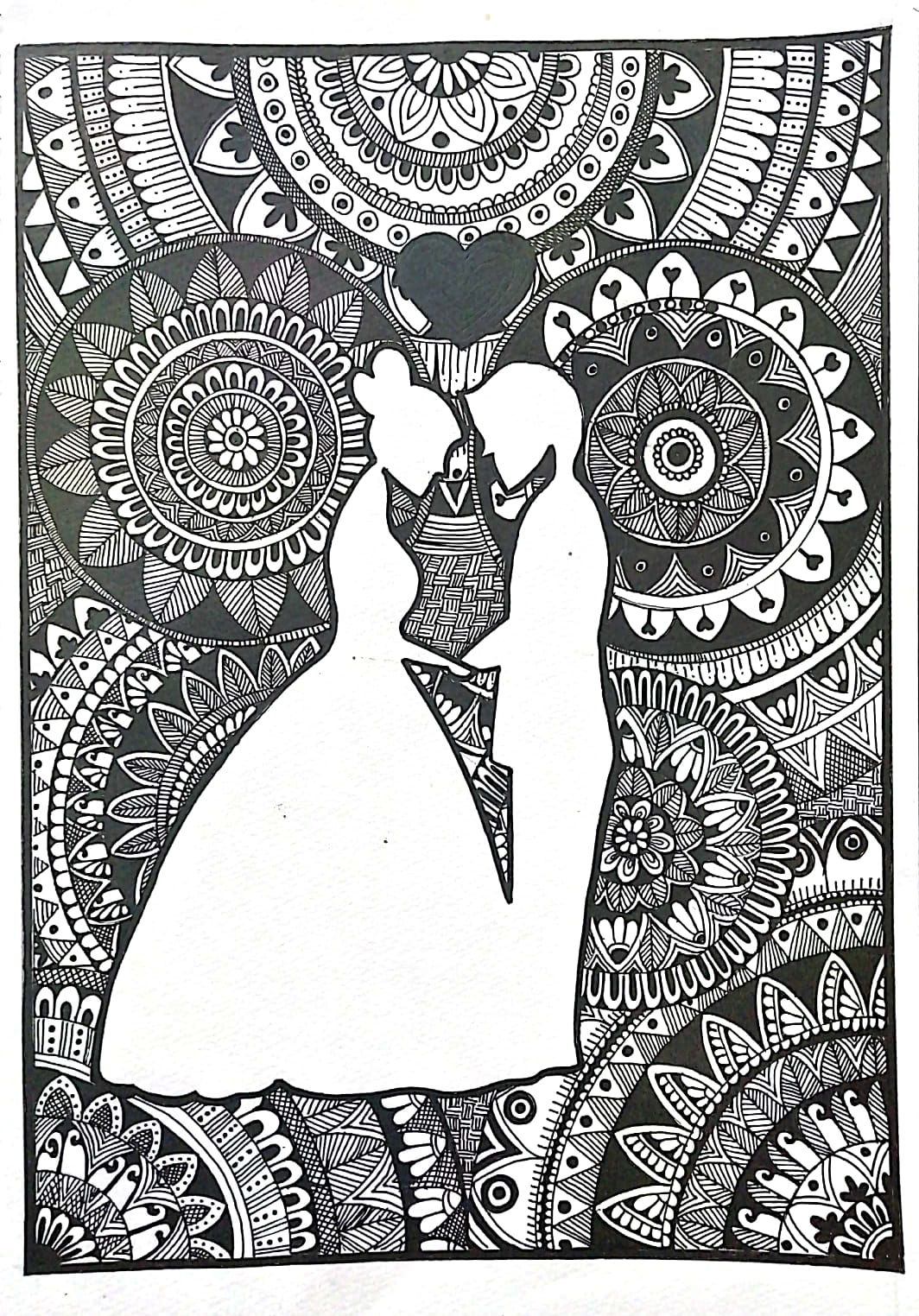 Mandala Drawing Pen Arts Without Frame | Daraz.lk