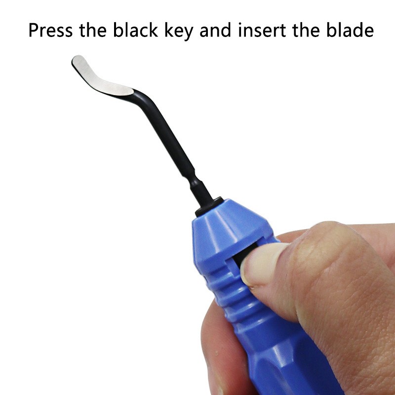 HSS High Speed Steel Remove Burrs Kit Hand Deburring Trimming Kn-ife Scraper Chamfering Blades ...