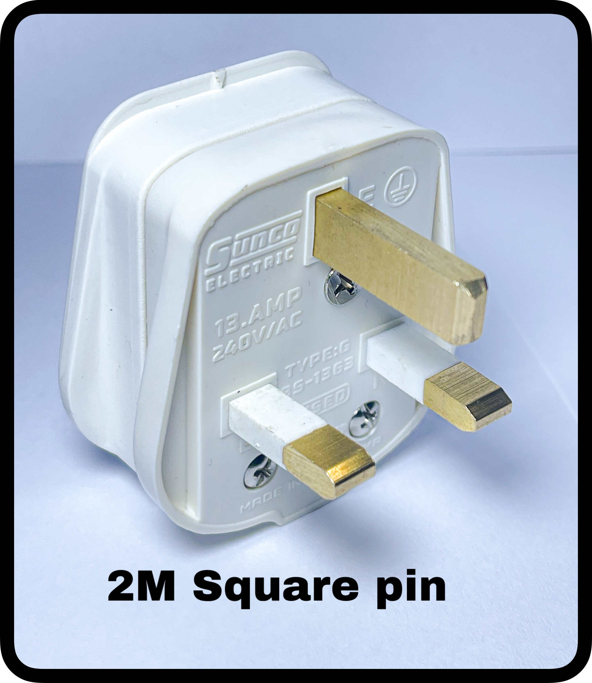 Sunco Electric 4 Way Extension Wire Cord 2m 5m Multi Plug Trailing Socket Wire Code 5a