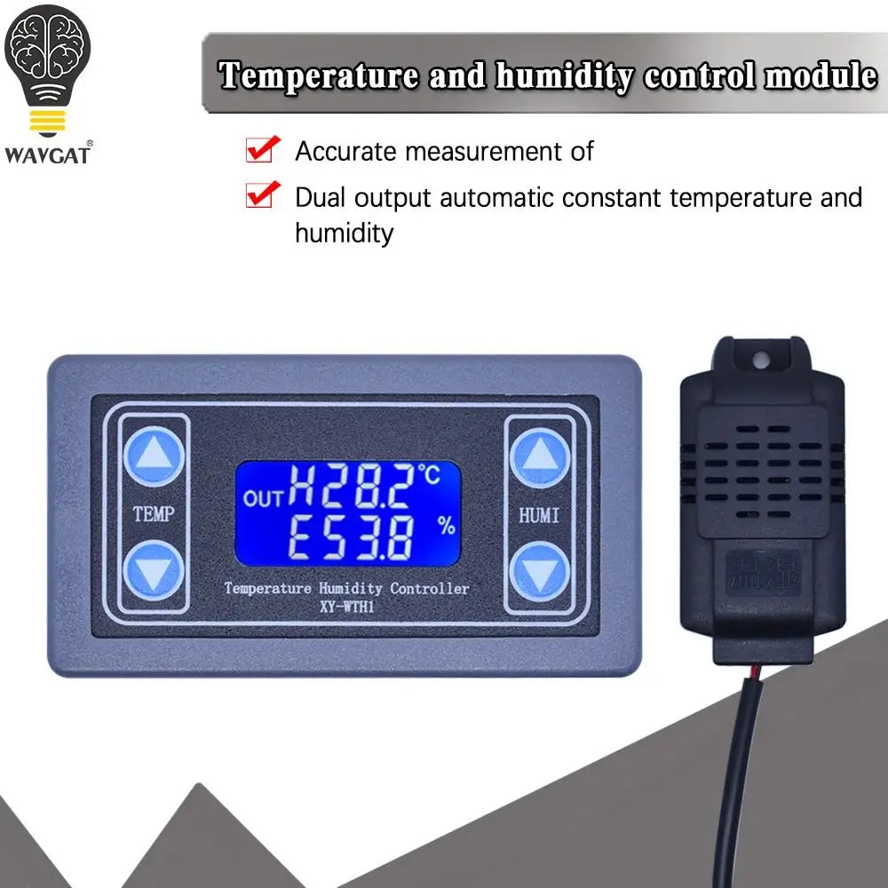 10A Thermostat Digital Temperature Humidity Controller DC 6V-30V ...