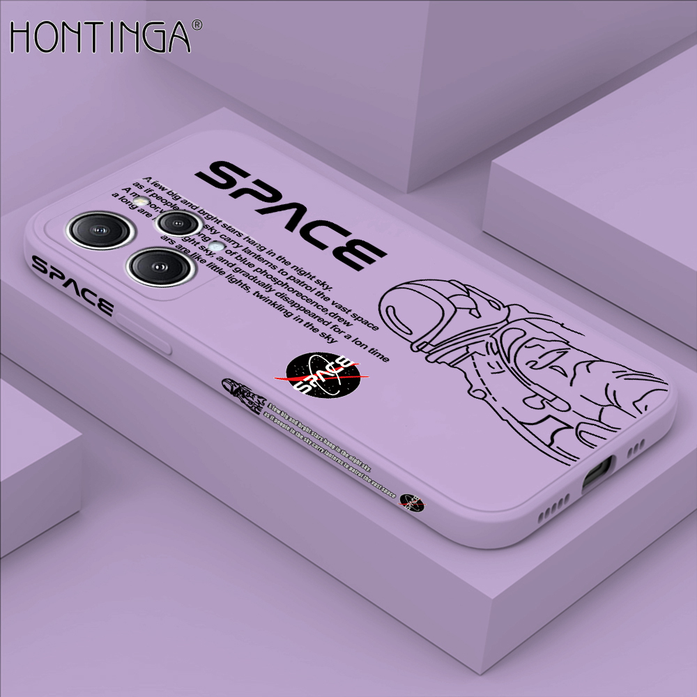 Hontinga for Redmi 12 Back Cover Cool Astronaut Side Design Phone Case ...