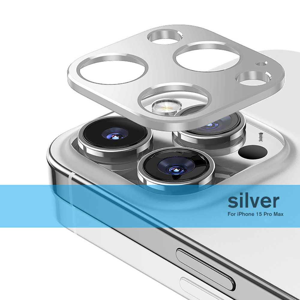 For iPhone 15 Pro Max Aluminum Alloy Camera Protector Cover For ...