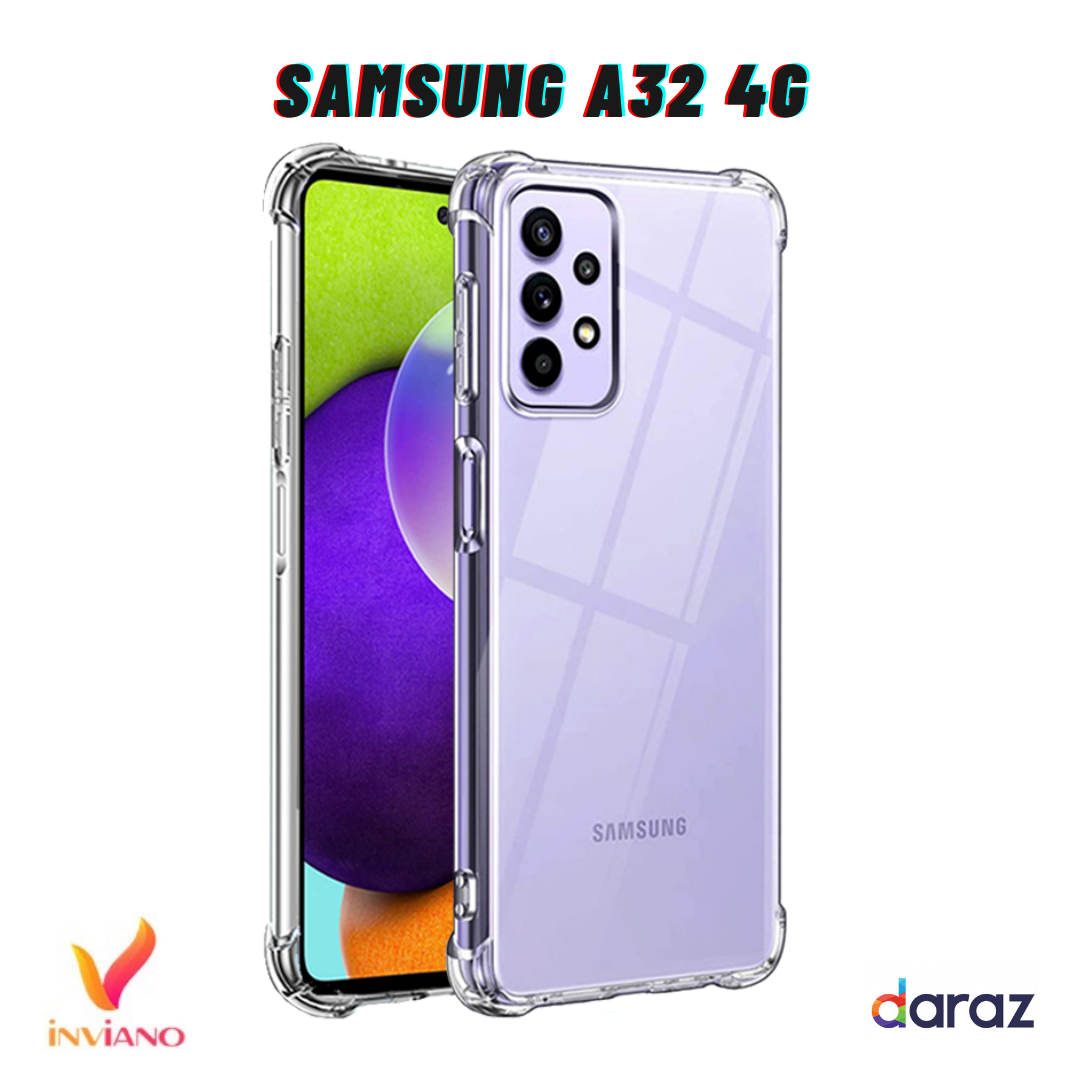 ShockProof Thick Transperent Soft Back Cover For Samsung Galaxy A32 4G ...
