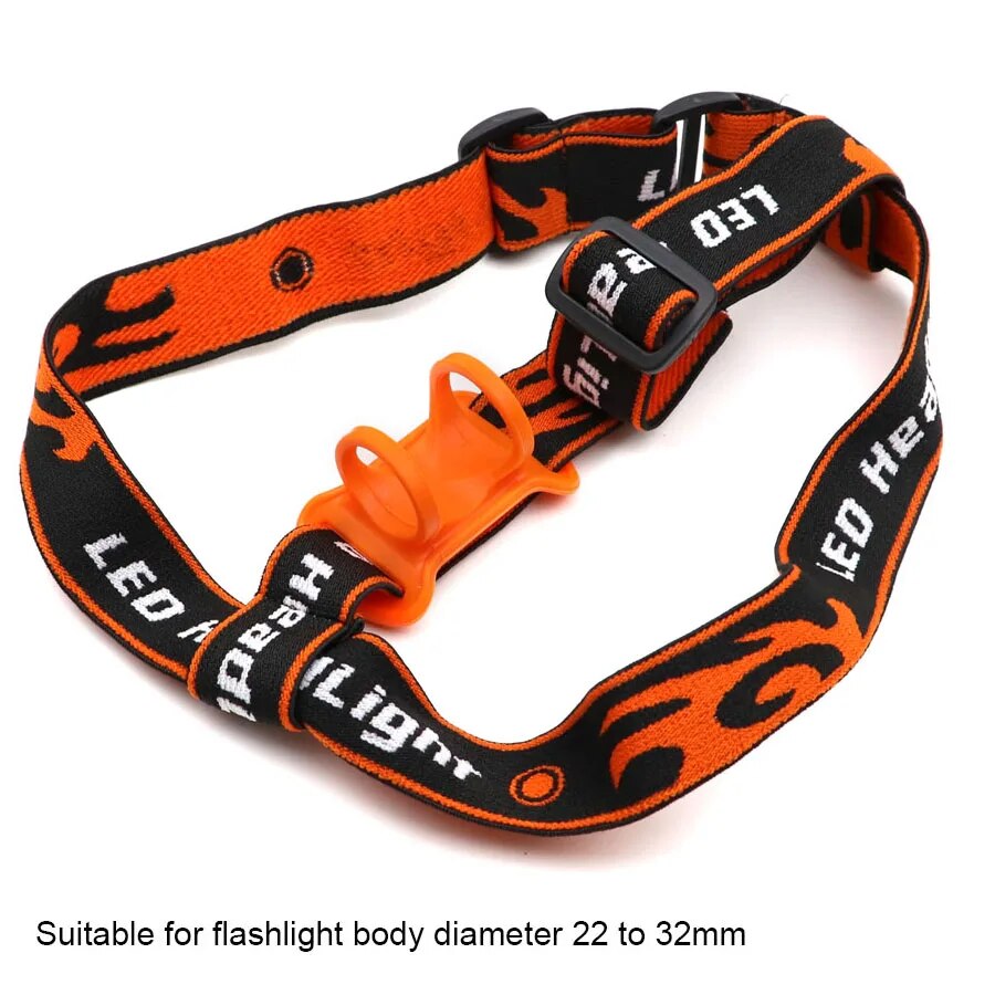 Flashlight Head Strap band Adjustable Elastic Belt Headband Mount ...