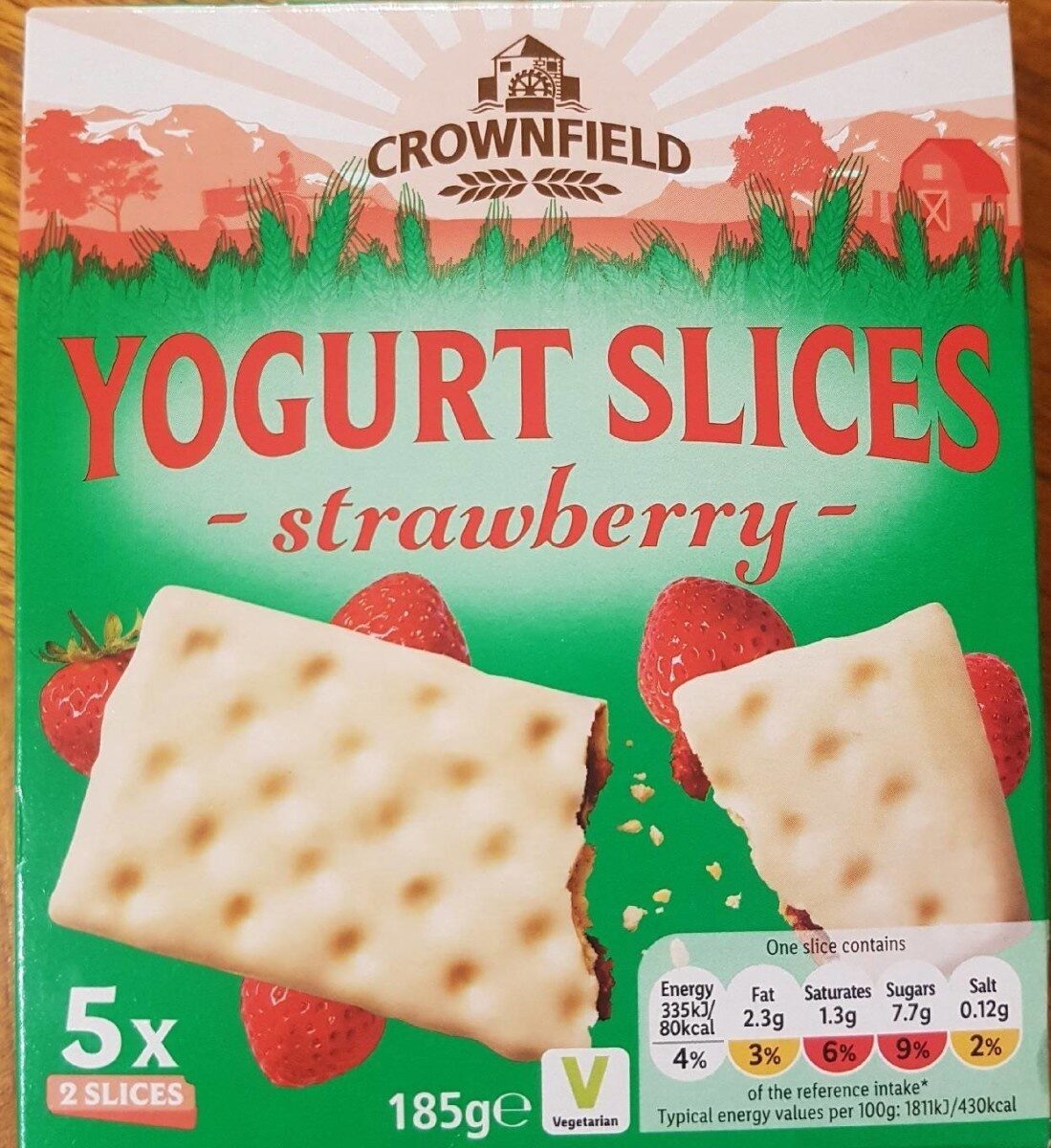 Crownfield Yogurt Slices Strawberry 185g | Daraz.lk