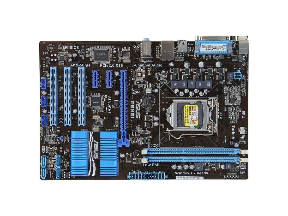 ASUS P8H61 Motherboard Intel H61 LGA 1155 DDR3 16GB ATX | Daraz.lk